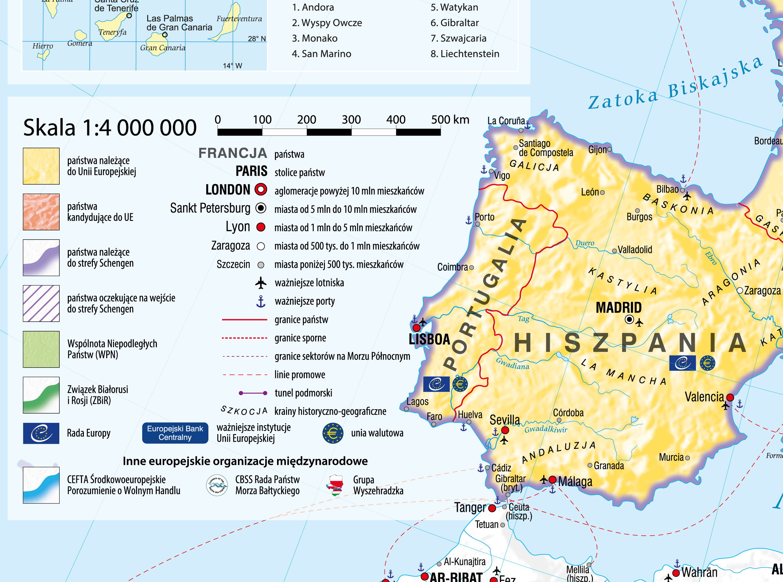 Unia Europejska i strefa Schengen (2023) | Wydawnictwo Meridian